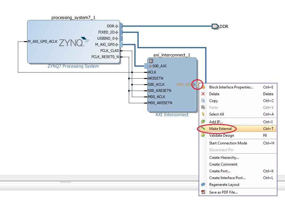 AR# 56609: 2013.2 Vivado IP Integrator, Zynq-7000 - How do I connect ...