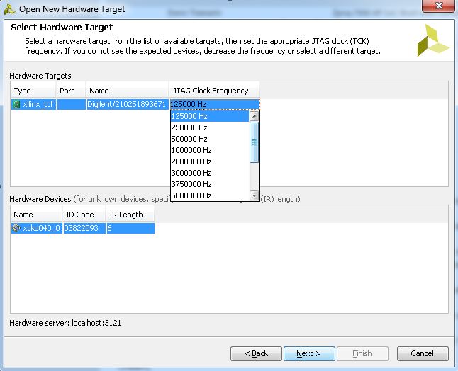 Interface JTAG Xilinx