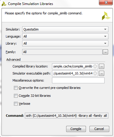 Simulation library path