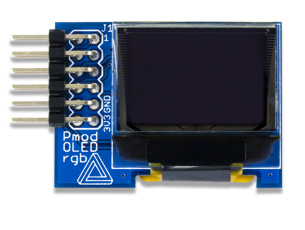 Pmod OLED: 128 x 32 Pixel Monochromatic OLED Display